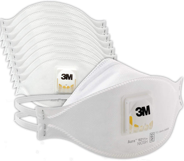 3M™ Aura™ Particulate Respirator 9211+, N95 10 EA/Box – APSS Store