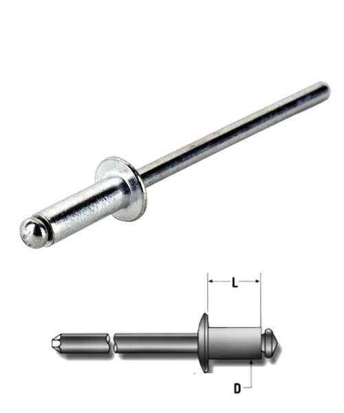 RS PRO Aluminium Blind Rivet, 4mm – APSS Store